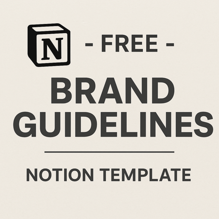 Free Brand Guidelines Notion Template for Visual Identity - pixbundle.com