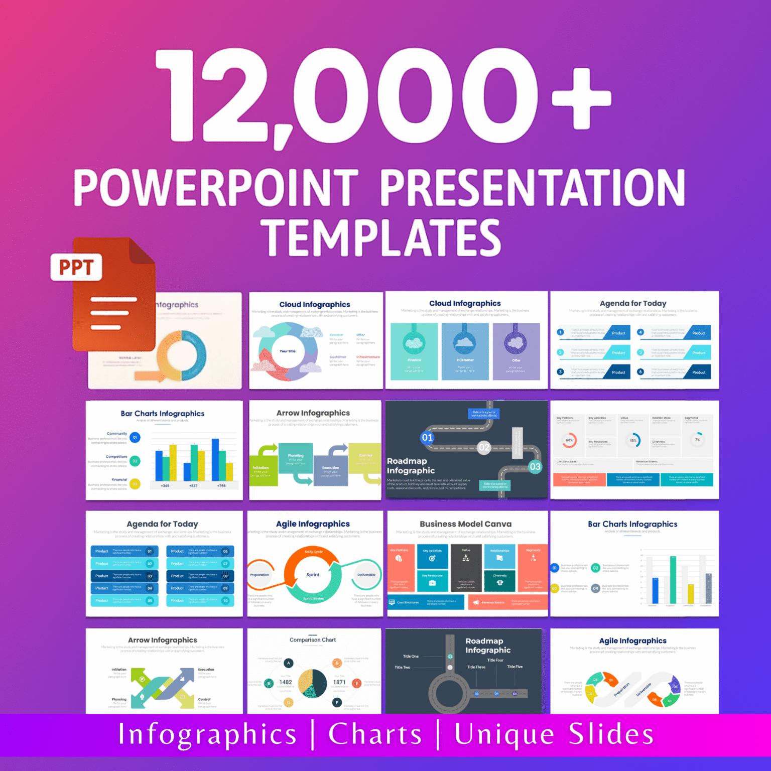 2000+ Editable PowerPoint Templates Mega Bundle (PPTX) - Pixbundle