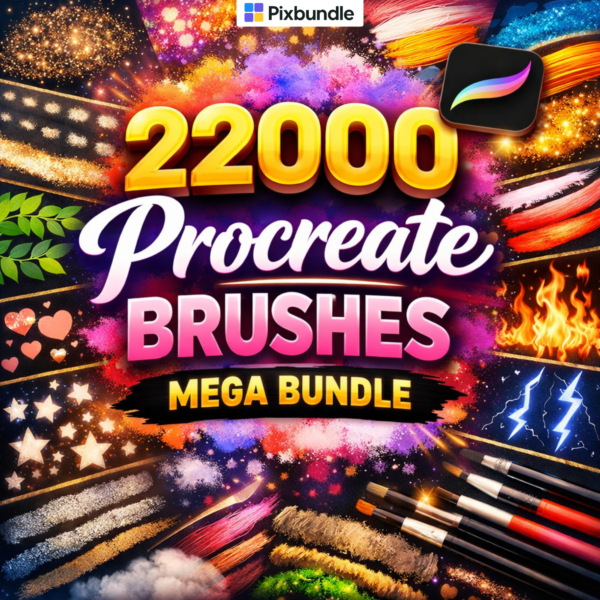 22000 Procreate Brushes Bundle - Pixbundle