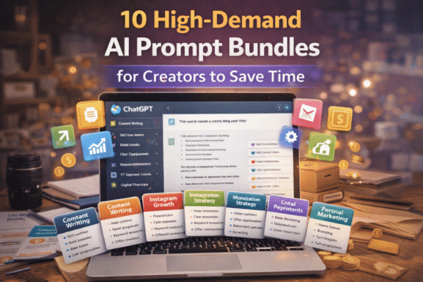 10 High-Demand AI Prompt Bundles for Creators to Save Time