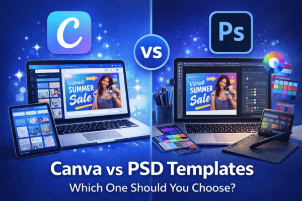 Canva vs PSD Templates: Which One Should You Choose in 2026?